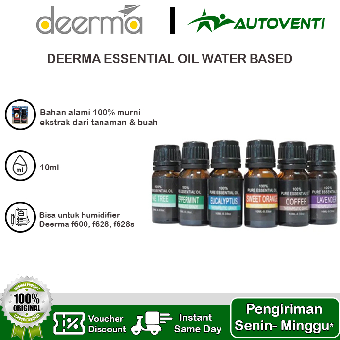 Jual DEERMA F600 F628s Essential Oil Water Based Soluble Aromatherapy Humidifier Pure 100% ...