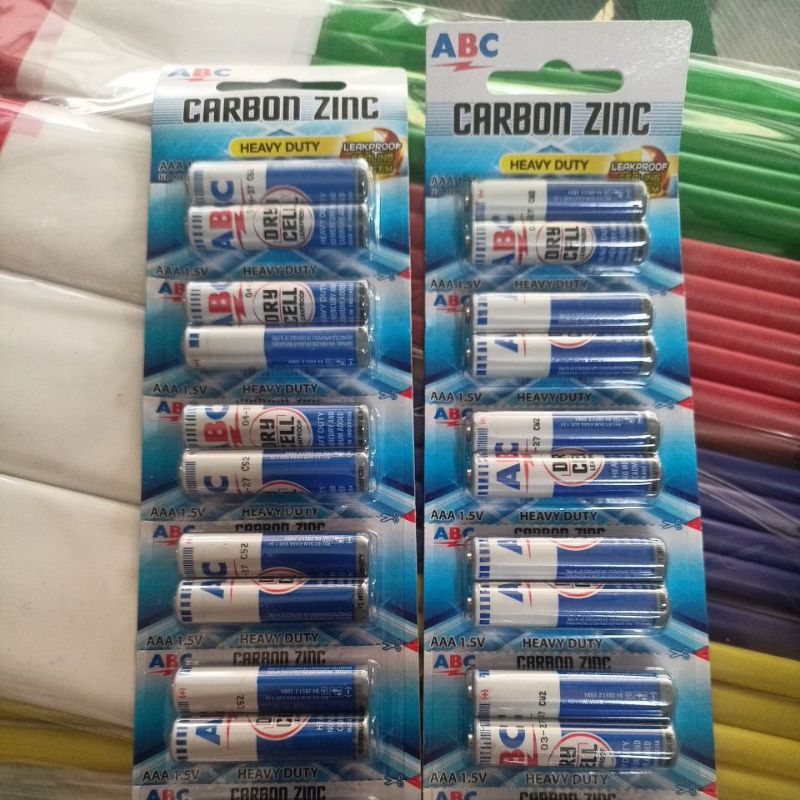 Jual Baterai ABC A3 AAA Remote AC, harga tertera untuk 1 set isi 2pc ...