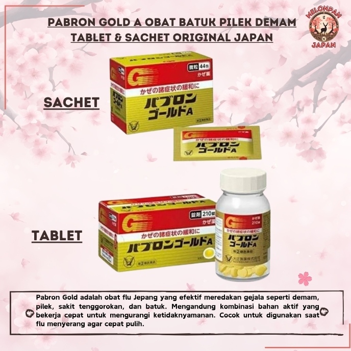 Jual Pabron Gold A Obat Batuk Pilek Demam Tablet & Sachet Original ...