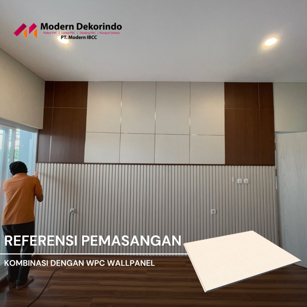 Jual Wallboard PVC Dinding Dekorasi Dinding Interior PVC MURNI | Shopee ...