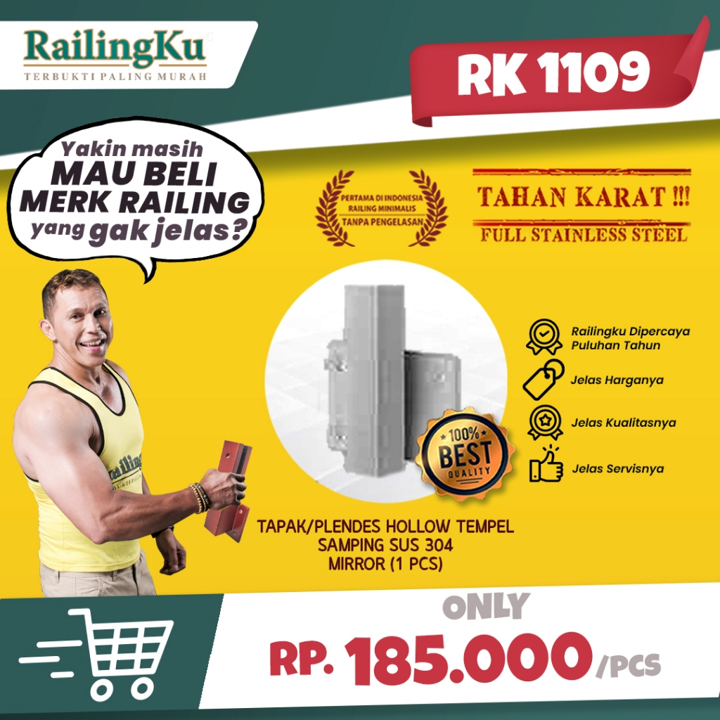 Jual (NEW) Railingku Aksesoris Railing Tapak/Plendes Hollow Tempel ...