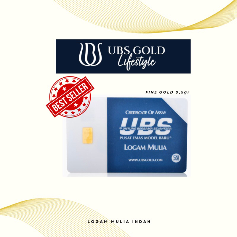 Jual Logam Mulia UBS 0.5 GR/Gram Emas batangan SNI | Shopee Indonesia