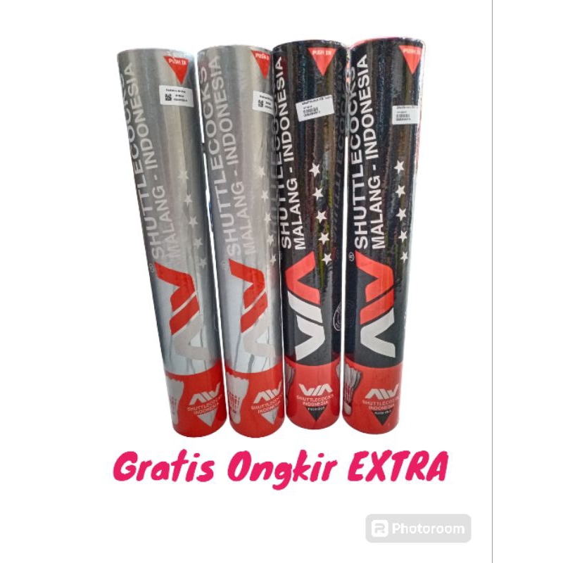 Jual Shuttlecock / Bola Badminton / Bola Raket AW hitam dan AW Silver ...