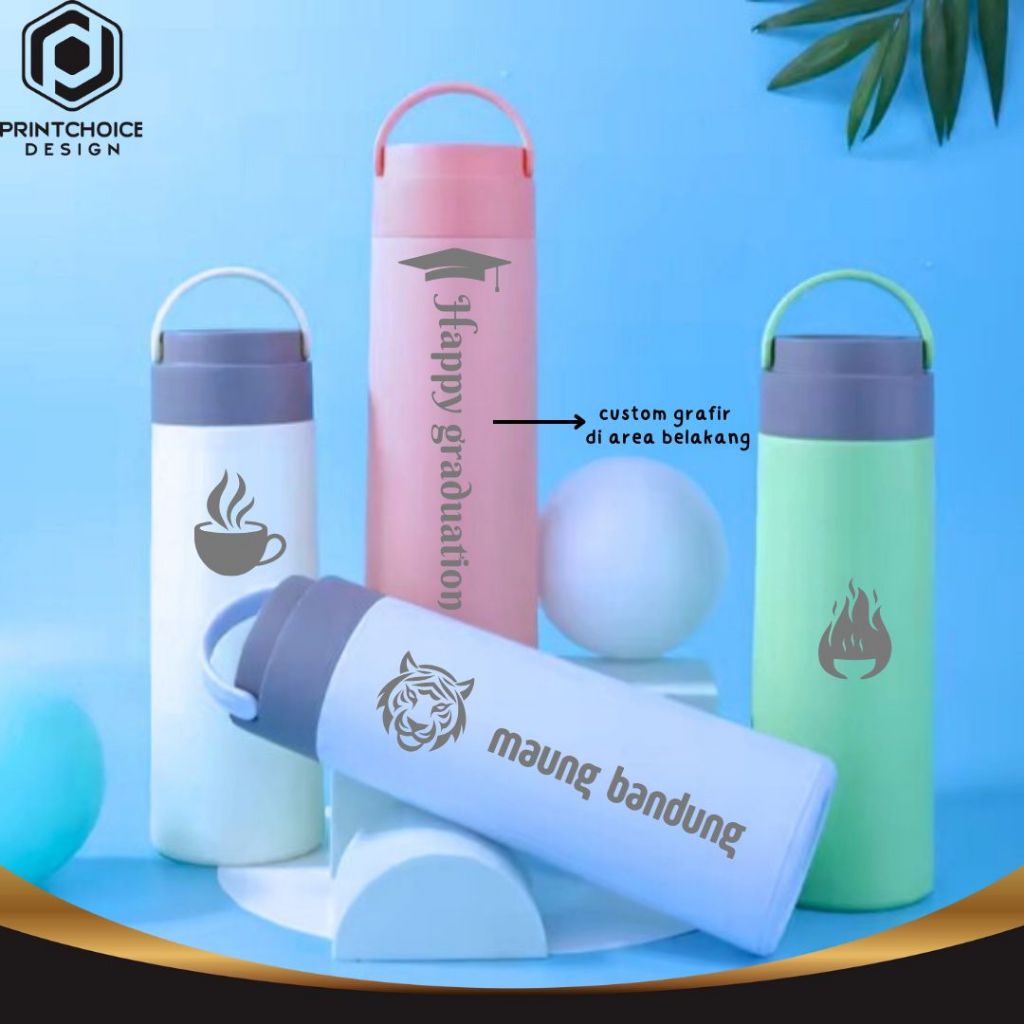 Jual Botol MInum Kaca 450ml Botol Kaca Youth Custom Grafir Nama, Logo ...