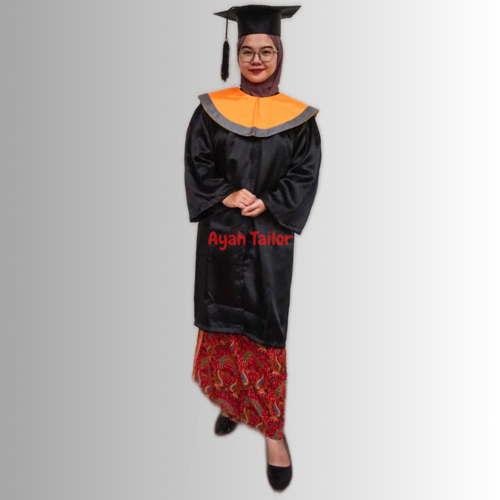 Jual BAJU TOGA JUBAH WISUDA DEWASA SMA SMK SARJANA KUNING MAS LIST ABU ...
