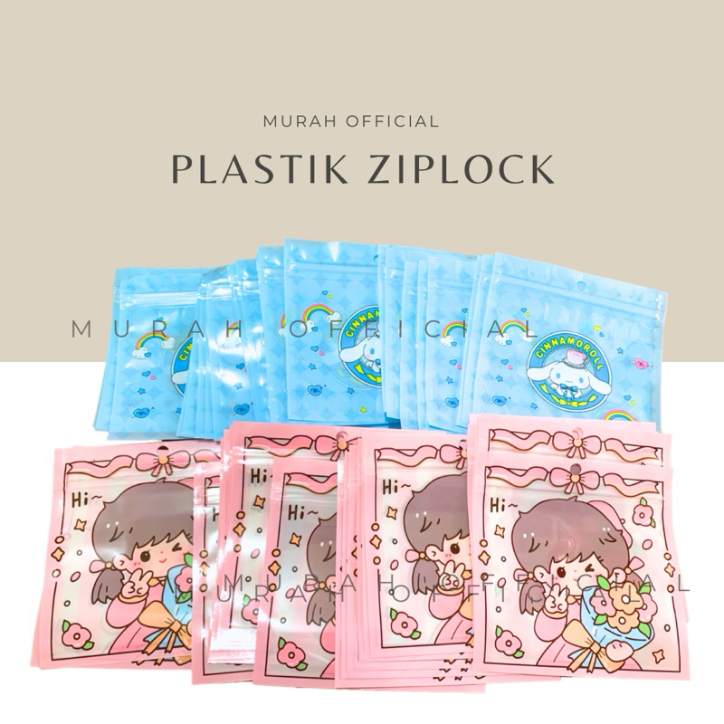 Jual Kode A4 PLASTIK ZIPPER UKURAN 13,5 x 13,5 CM MOTIF KARTUN ...