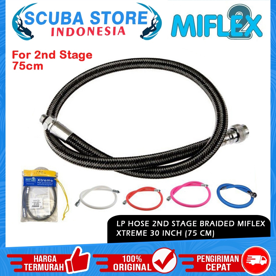 Jual Low Pressure Lp Hose 2nd Stage Braided Miflex Xtreme 30 Inch 75cm ...