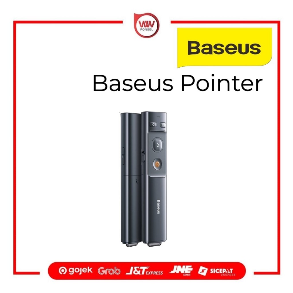 Jual Baseus Wireless Presenter Pointer pen Remote Control Laser Pointer ...