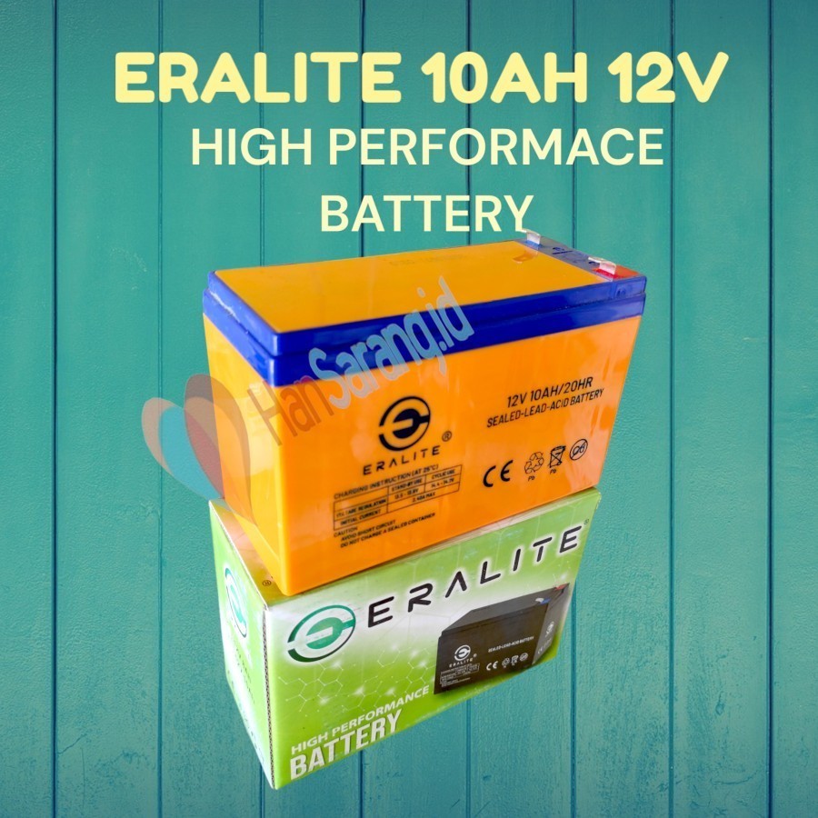 Jual Baterai Tangki sprayer elektrik UPS ERALITE Original 12V 10Ah aki ...