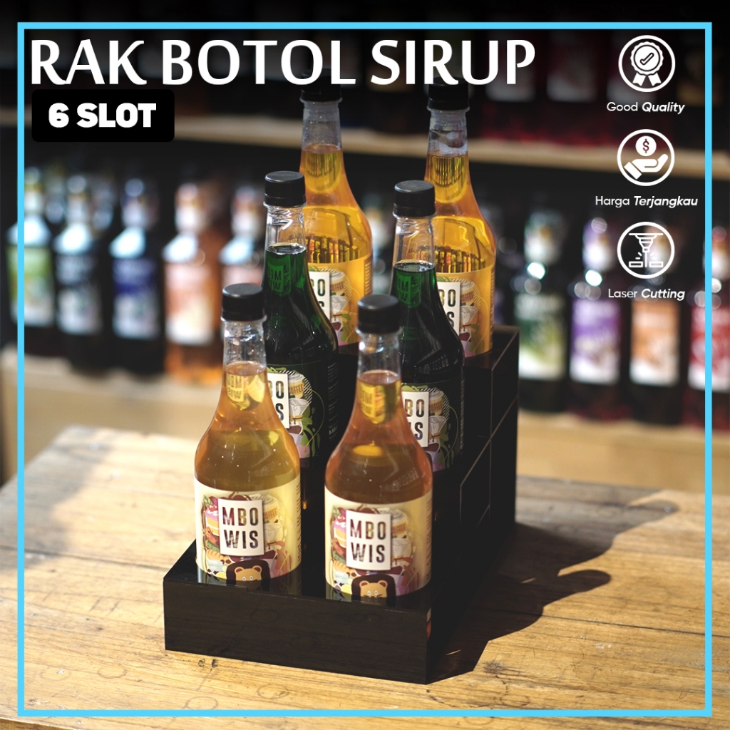 Jual Rak Botol Sirup Akrilik Isi 6 | Shopee Indonesia