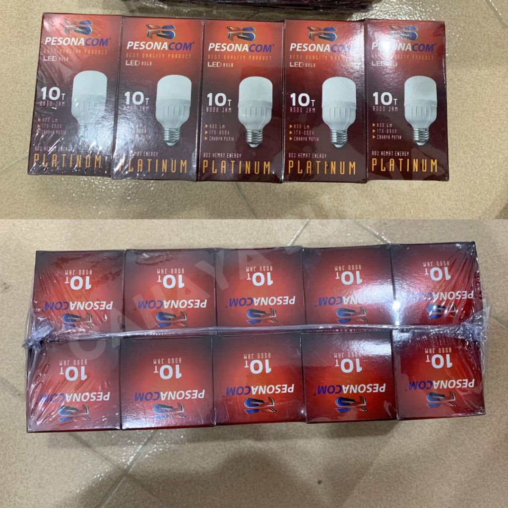 Jual [ 10 pcs ] Lampu LED Starlux 10 WATT / Omi / Pesona Platinum ...