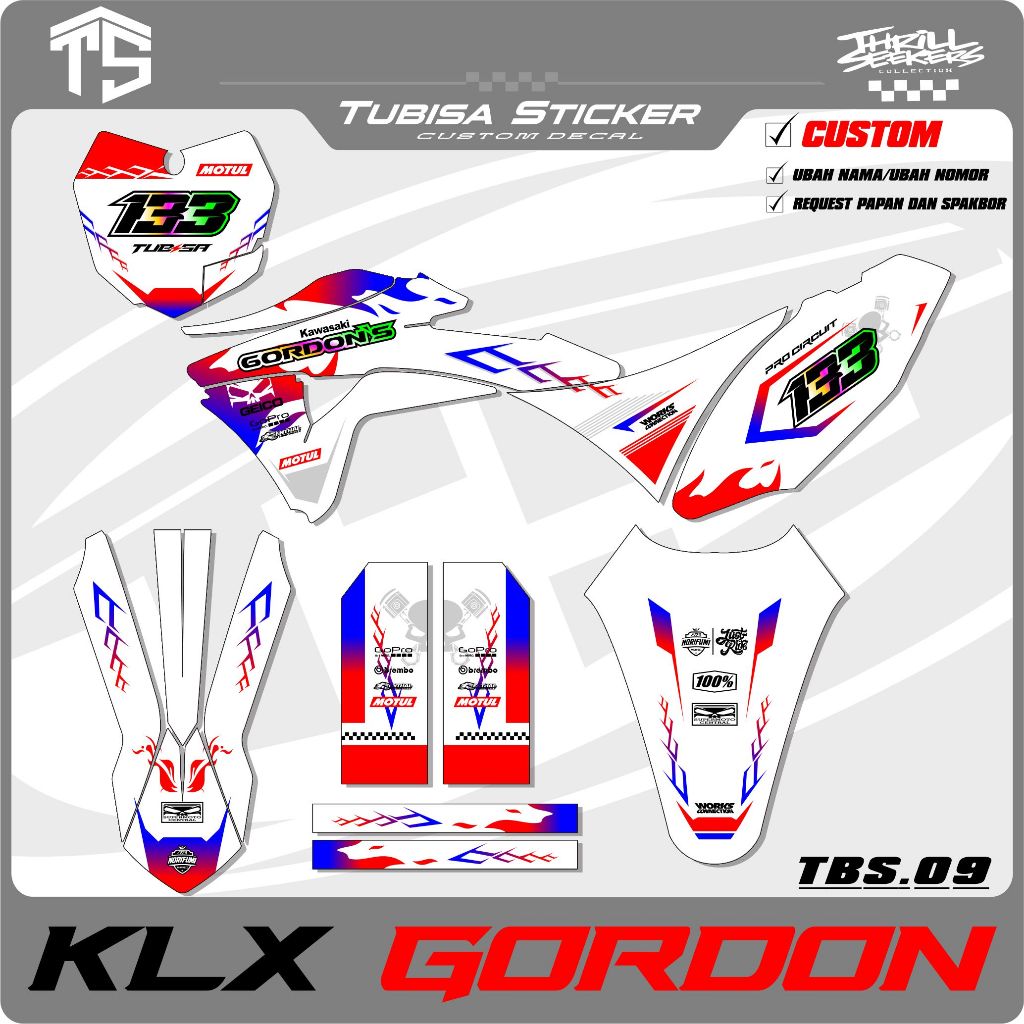 Jual Sticker Decal Full Body Klx Gordon - Sticker Decal Klx Gordon.TBS ...