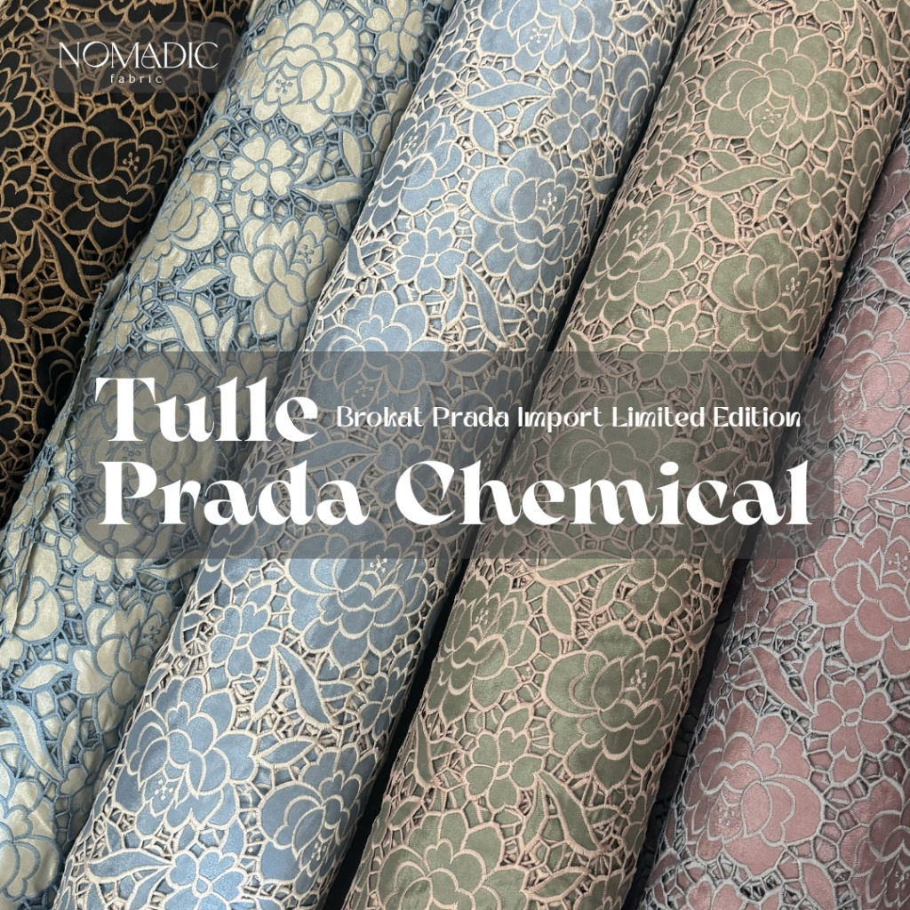 Jual ½ Meter Kain Brokat Prada Chemical (HIGH QUALITY) || Brukat Prada ...