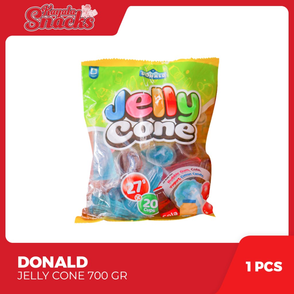 Jual DONALD Jelly Cone 27 gr - 1 Pack x 10 Pcs | Shopee Indonesia