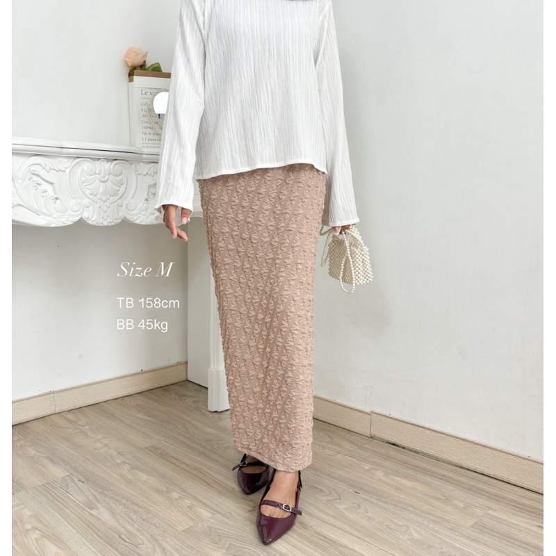 Jual Ghamara • RORA SKIRT | rok knit | Rok span panjang | bawahan ...