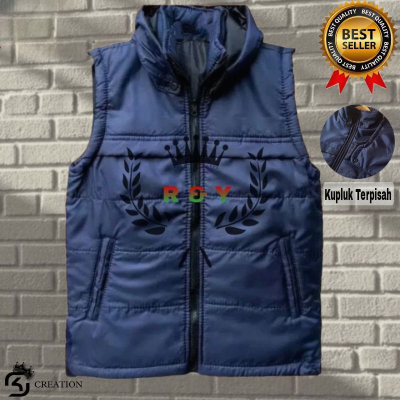 Jual Jaket Rompi Parasut Rompi Motor Tahan Angin Hitam dan Navy ...