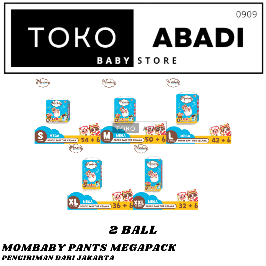 Jual PAKET POPOK 2 BALL MOM BABY PANTS MEGA PACK | Shopee Indonesia