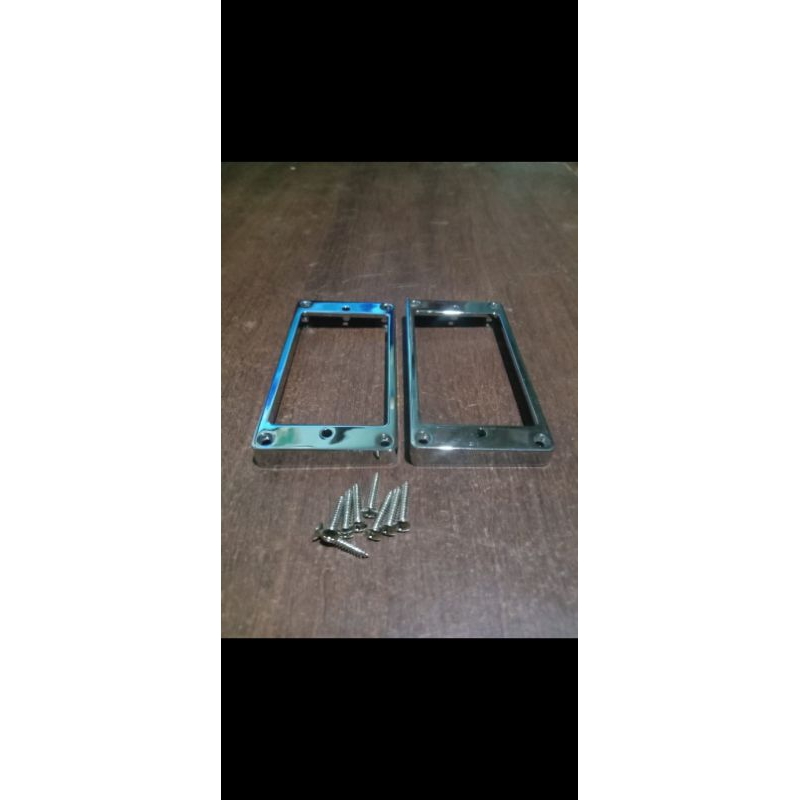 Jual Mounting Pickup Frame Metal/Besi Chrome 1set (2pcs+screw) | Shopee ...