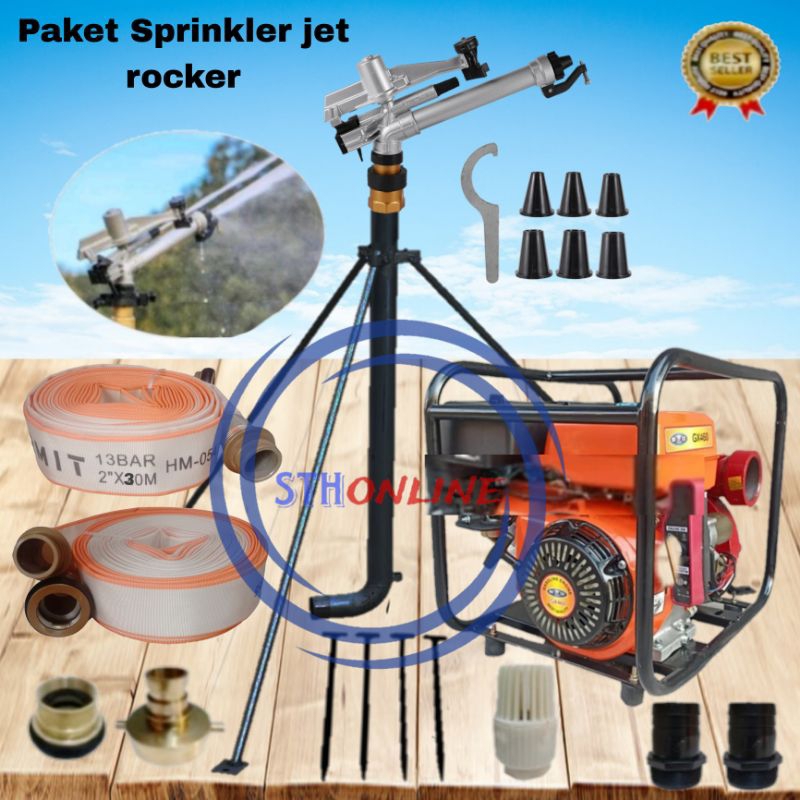 Jual PAKET SPRINKLER JET ROCKER 2 INCH POMPA 18 HP 3 INCH | Shopee ...
