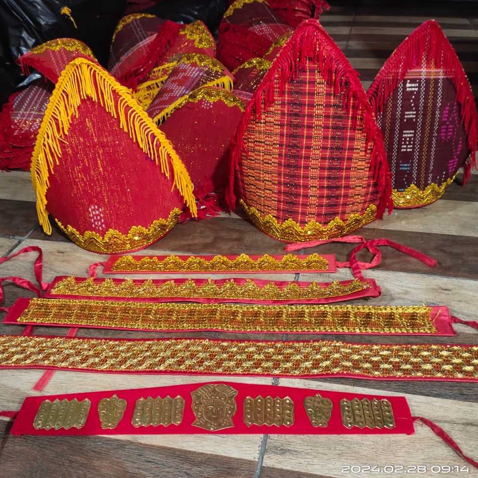 Jual SOLI ADAT BATAK TOPI BATAK IKAT KEPALA PEGANTIN IKAT KEPALA PENARI ...