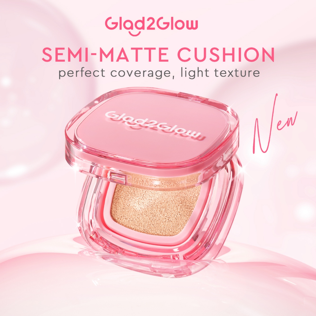 Jual Glad2Glow Perfect Cover Cushion Oil-Control matte Waterproof ...