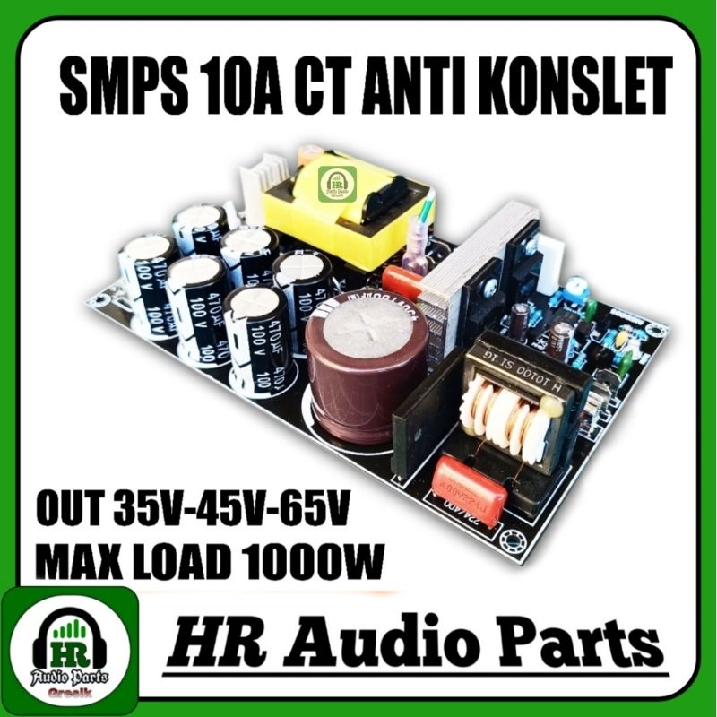 Jual SMPS HB 10A CT 35V - 45V - 65V Plus OCP Anti Konslet for Audio ...