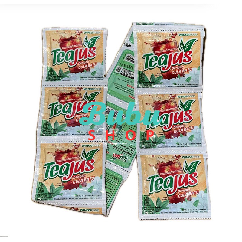 Jual Teh TeaJus 8g minuman teh instant Tea Jus rencengan isi 10 saset ...