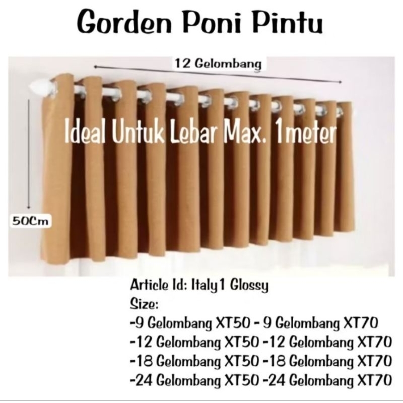 Jual PONI GORDEN 12 GELOMBANG GORDENG ATAS PINTU KORDEN PENTILASI ...