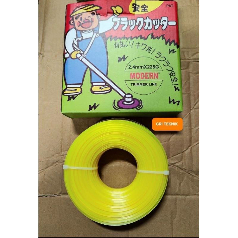 Jual TRIMMER LINE 2.4 MM X 225G MODERN / TALI SENAR POTONG RUMPUT ...