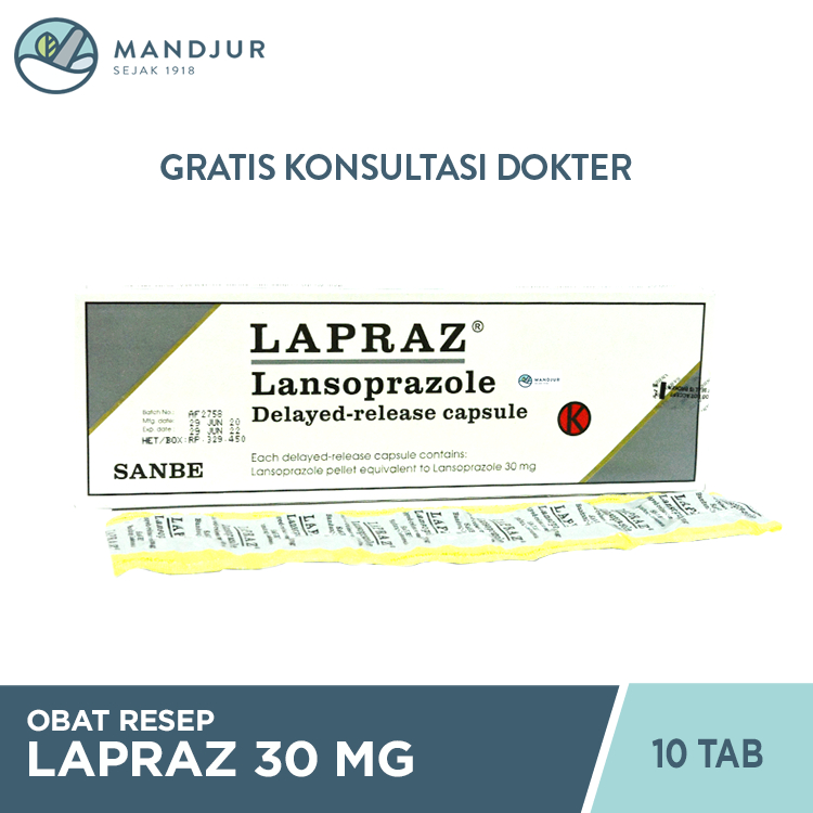 Jual Lapraz 30 Mg Strip 10 Kapsul | Shopee Indonesia