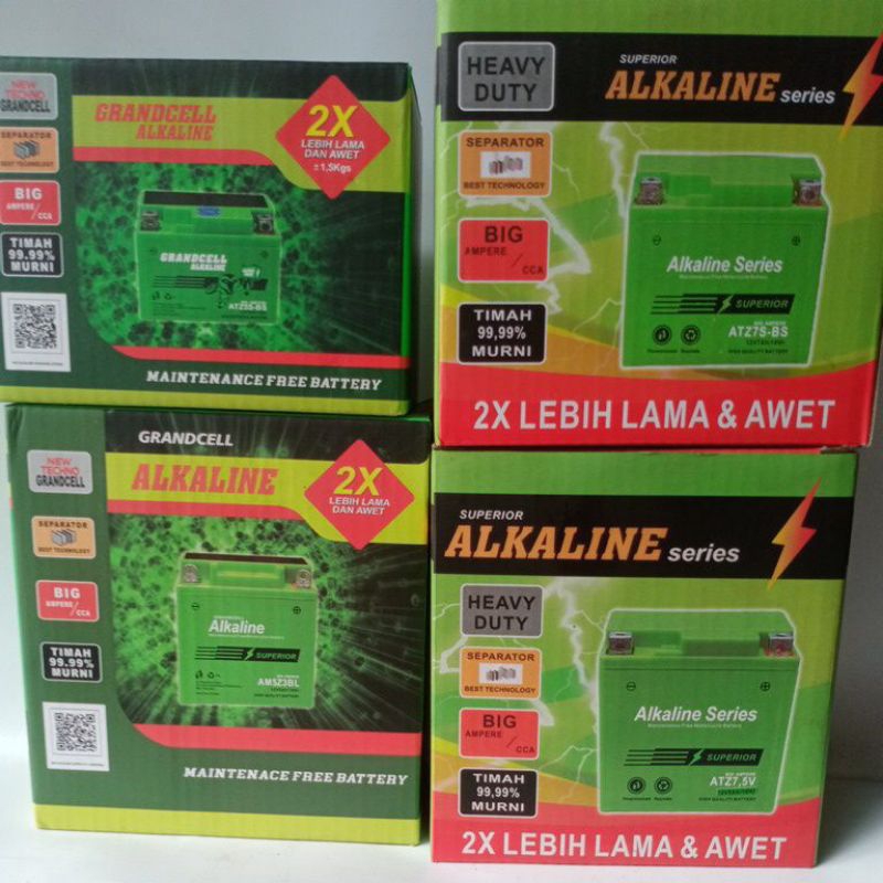 Jual Aki Motor Alkaline Aki Kering ATZ5S-BS ATZ7S-BS AM5Z3BL ATZ7,5V ...