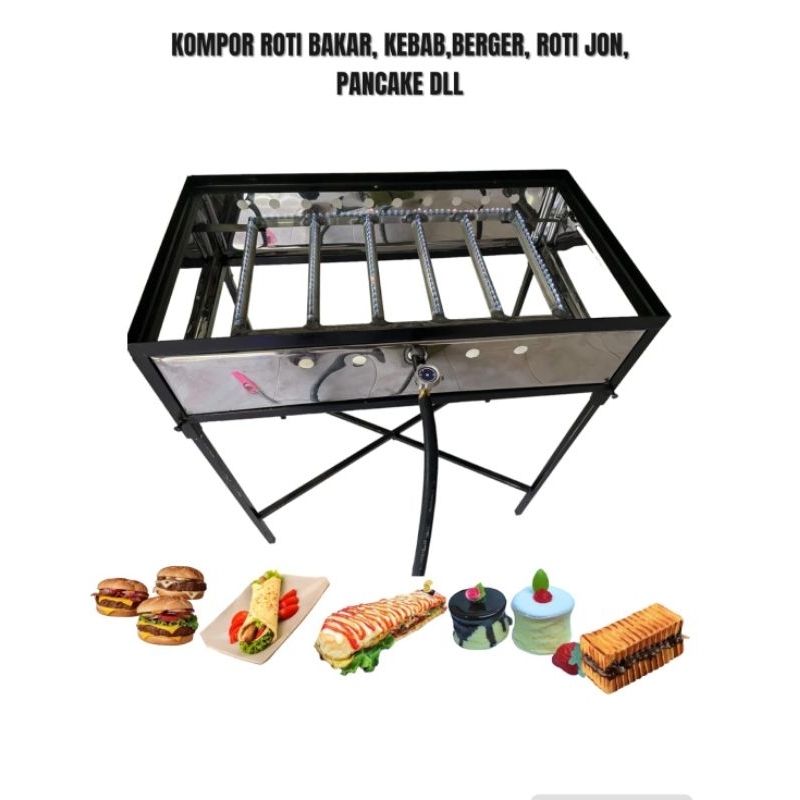 Jual KOMPORNYA ROTI BAKAR KEBAB BERGER ROTI JON PANCAKE UK 40X80 CM ...