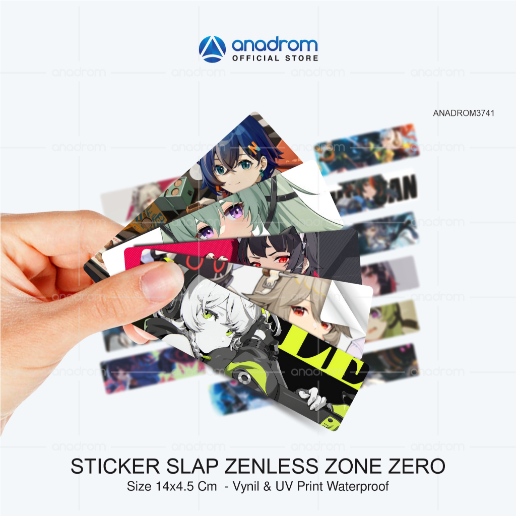 Jual Stiker Slap Zenless Zone Zero | Stiker Slap Character Zenless Zeone Zero Waterproof ...