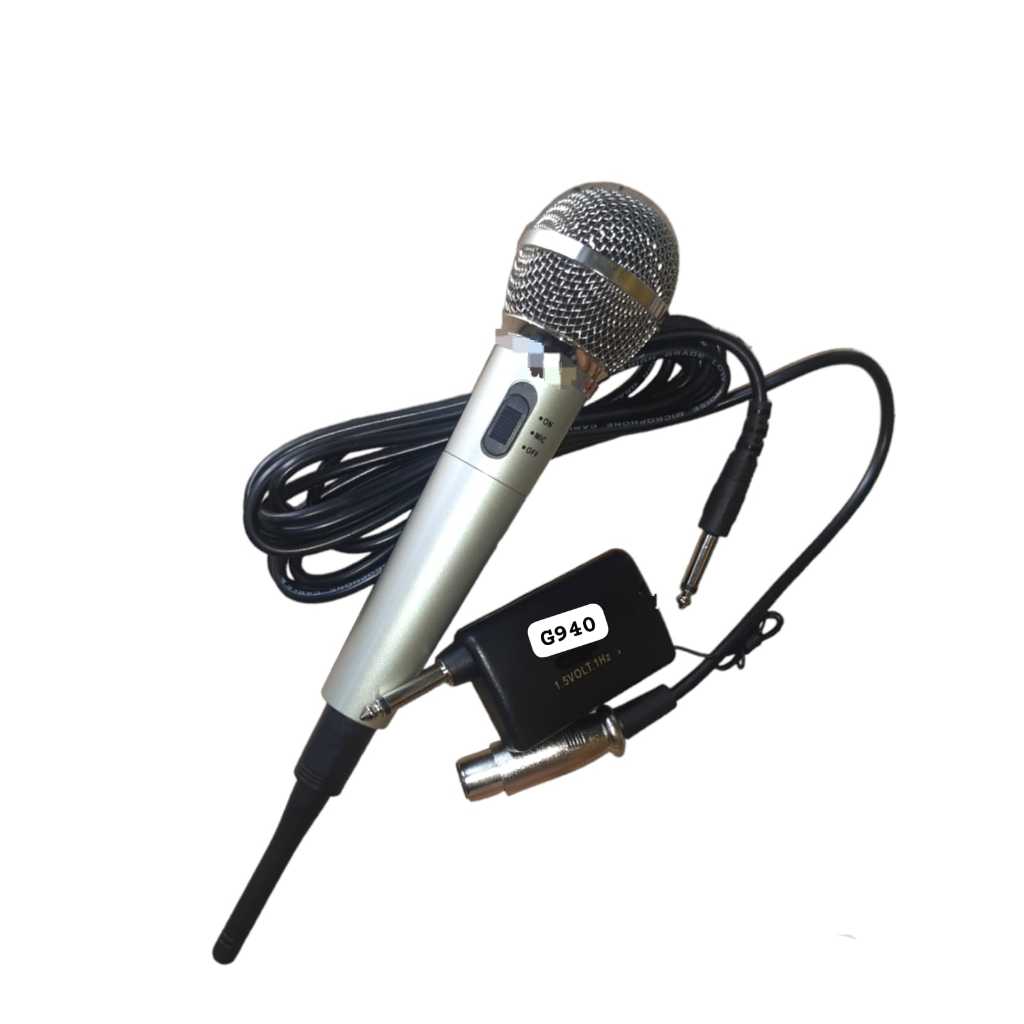 Jual G940 MIK MICROFON MIC MICROPHONE KARAOKE MIX SINGLE WIRELESS MIC ...