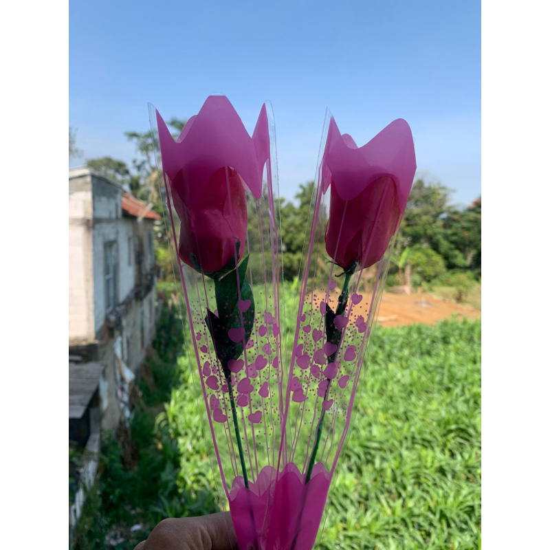 Jual BUNGA MAWAR PLASTIK 1 TANGKAI | Shopee Indonesia