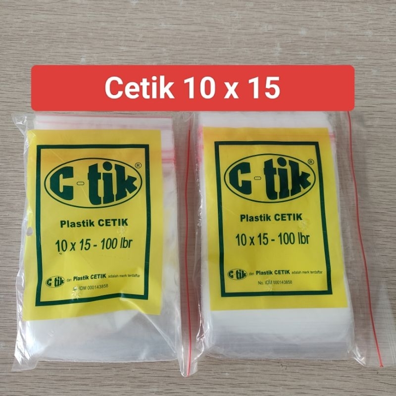 Jual Plastik Klip Cetik uk 10x15 isi 100lembar | Shopee Indonesia