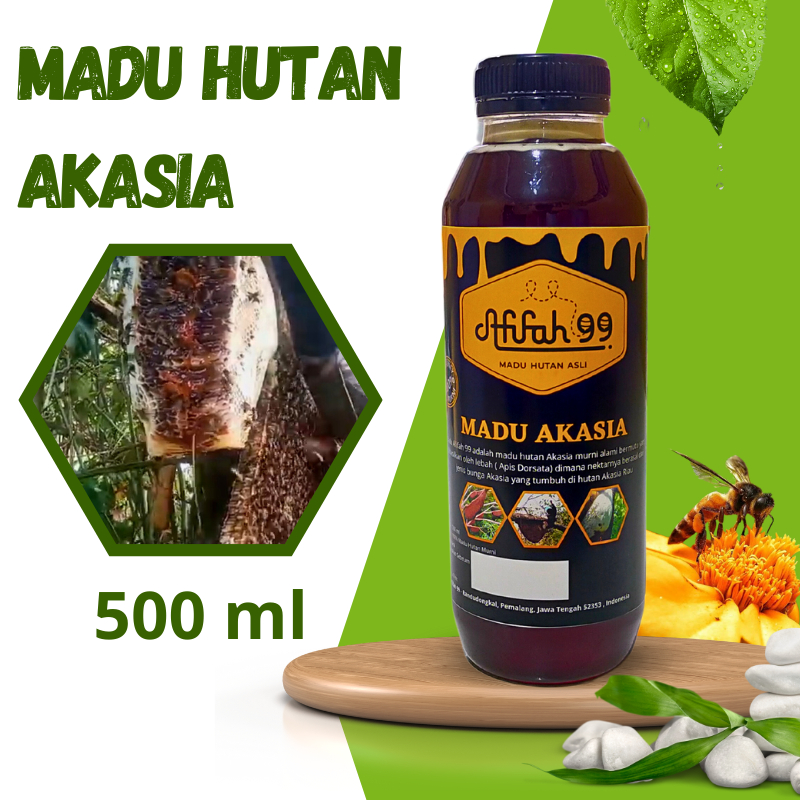 Jual Madu Hutan Akasia Afifah 99 (500 ml) Madu Akasia - Madu Hutan Asli ...