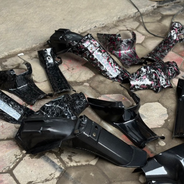 Jual body kasar carbon karbon forged & kevlar wtp set fizr fiz r fisr ...