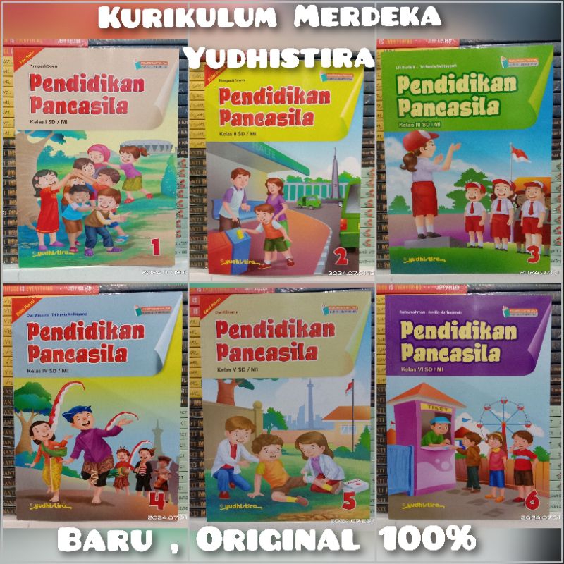 Jual Pendidikan Pancasila kelas 1 2 3 4 5 6 SD Kurikulum merdeka Yudhistira | Shopee Indonesia