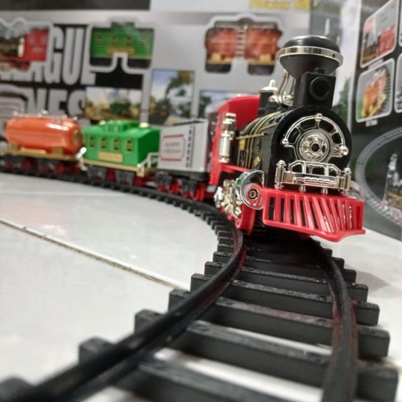 Jual (bisa keluar asap)Mainan Kereta Api asap Locomotive/Kereta new ...