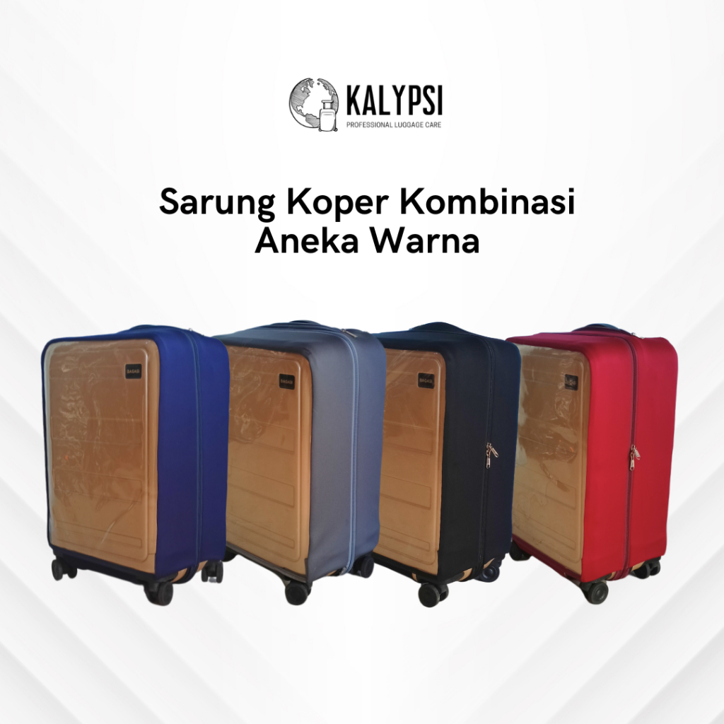 Jual Sarung Koper Luggage Cover Pelindung koper Kombinasi Mika/Plastik ...
