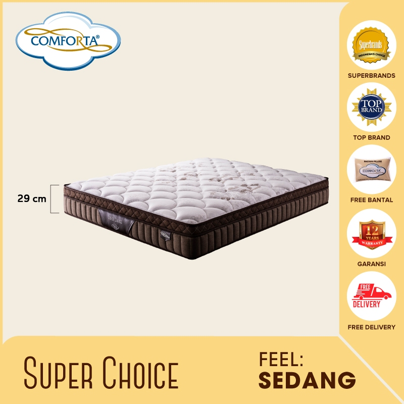 Jual COMFORTA Kasur Springbed Super Choice (Matress Only) 100 x 200 | Shopee Indonesia