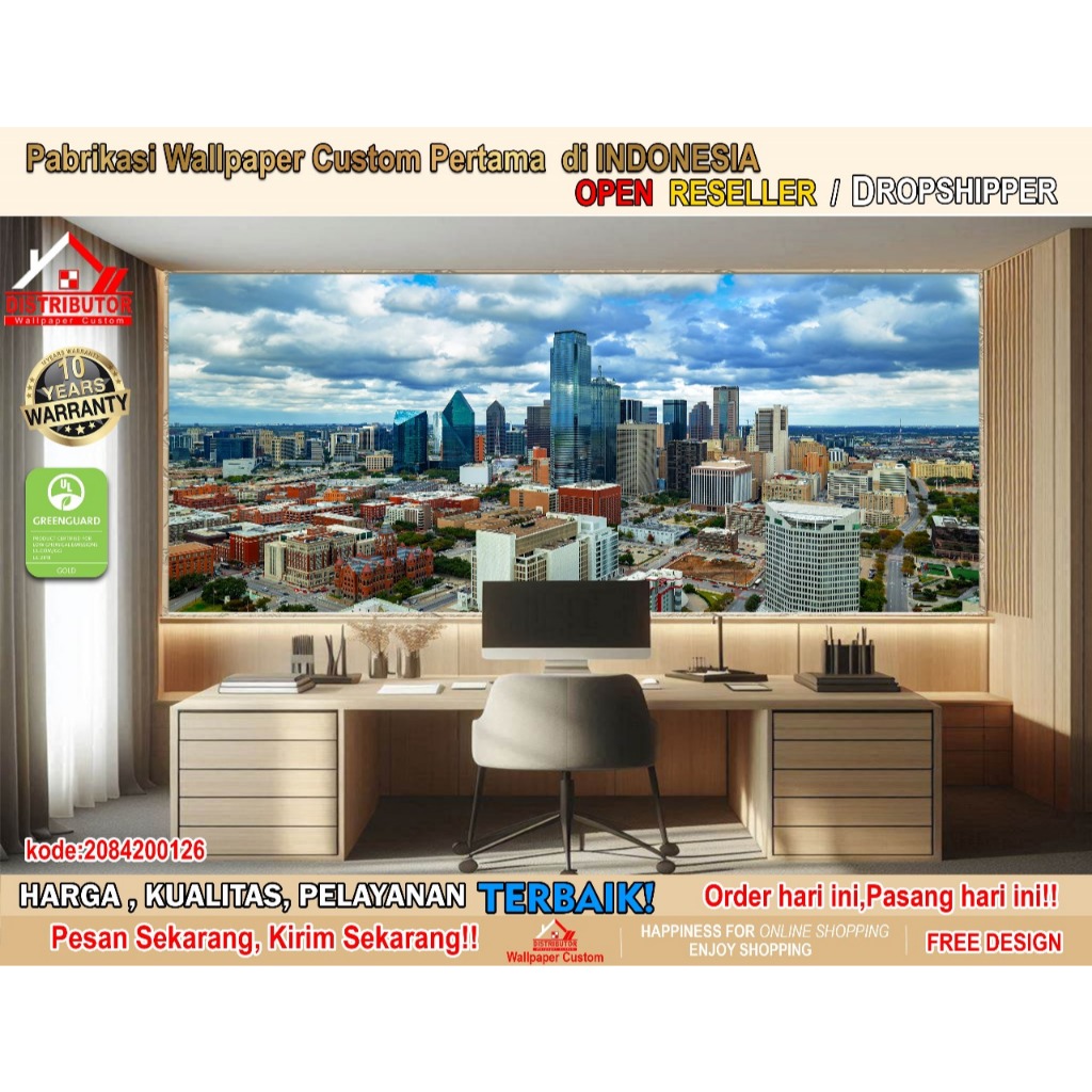 Jual Wallpaper Custom 3D Tema City | Pemandangan Kota | Wallpaper ...