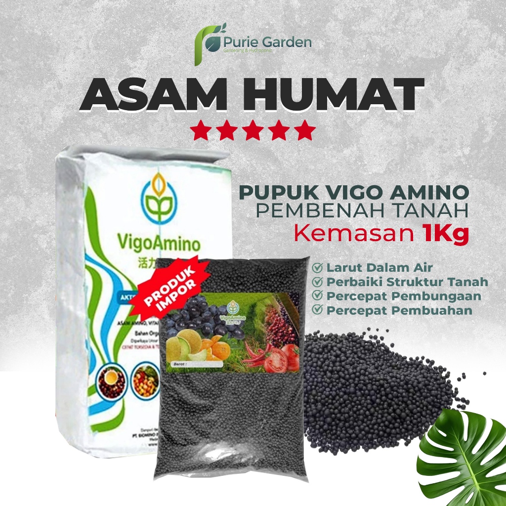 Jual Pupuk Asam Humat Vigo Amino 1Kg Pembungaan & Pembuahan | Shopee Indonesia