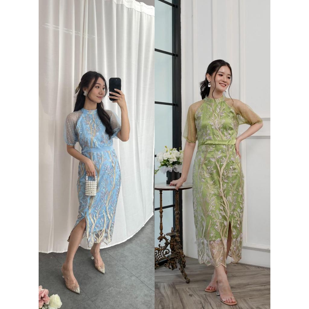 Jual Miss Nomi Azalea Dress Pesta Mewah Dress Bodycon Kondangan Outfit ...