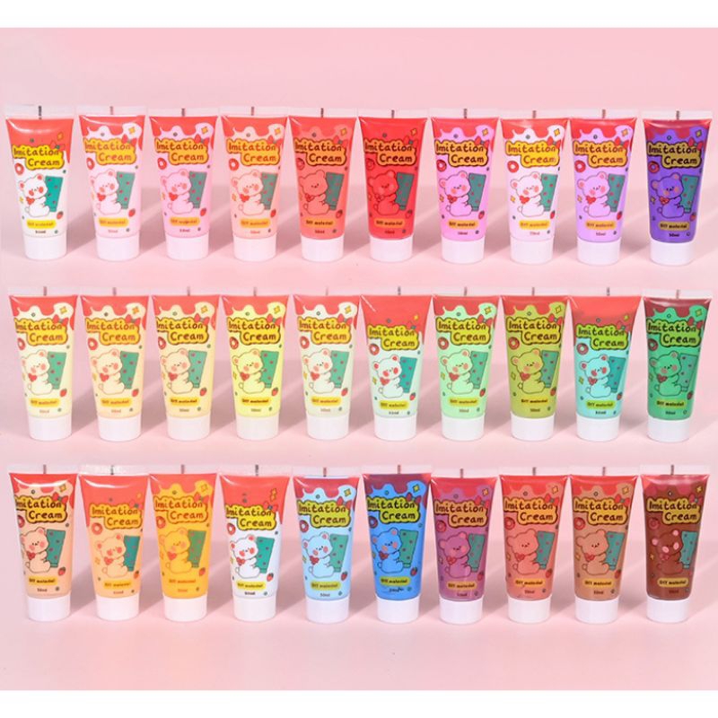 Jual cream clay/ lem krim simulation cream/ Deco cream/ liquid cream ...