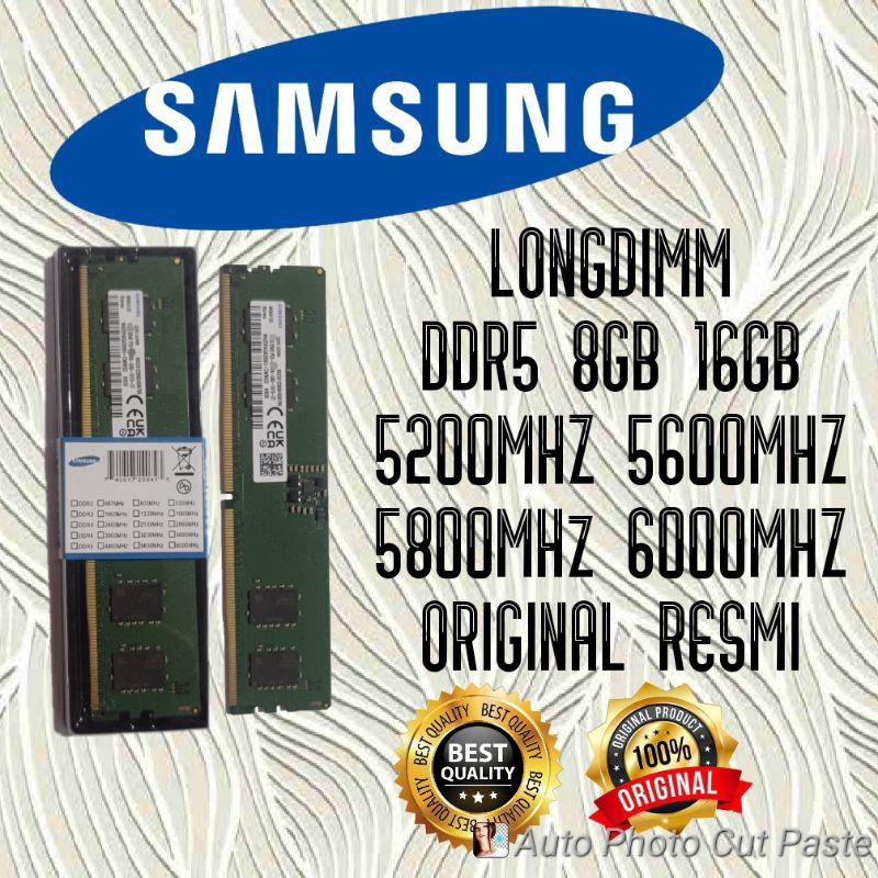 Jual SODIMM LONGDIMM DDR5 PC5 8GB 16GB 4800MHZ 5200MHZ 5600MHZ ORIGINAL SAMSUNG | Shopee Indonesia