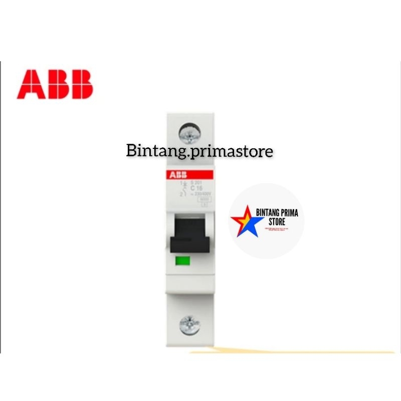 Jual MCB ABB SH201L 4.5KA 1P 2A,4A,6A,10A,16A,20A,25A,32A,40A,50A,63A | Shopee Indonesia