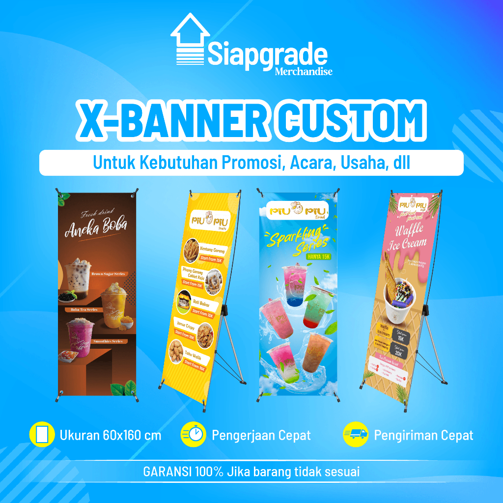 Jual CETAK X- BANNER COSTUM PRINT OUTDOOR DAN INDOOR + KAKI - BANNER ...
