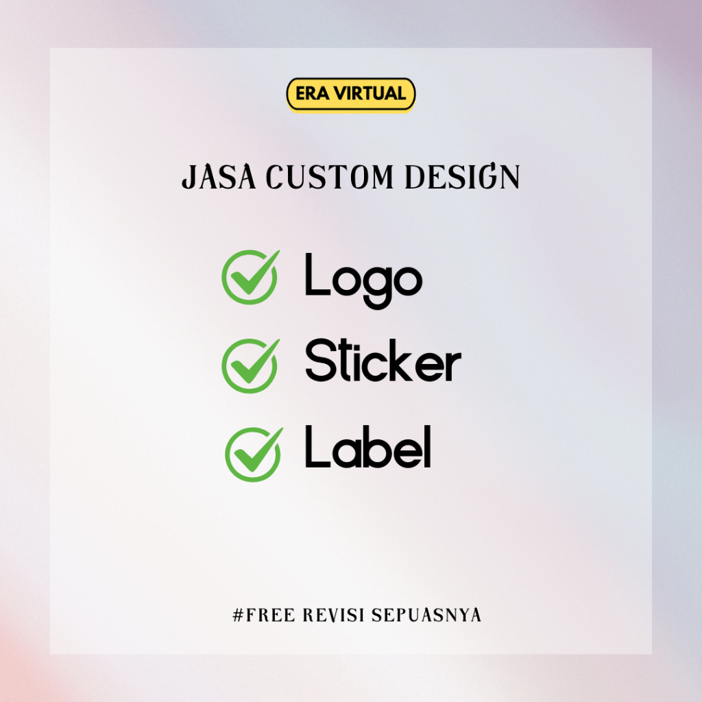 Jual JASA DESAIN LOGO | Custom Logo | Sticker | Label | Kemasan ...